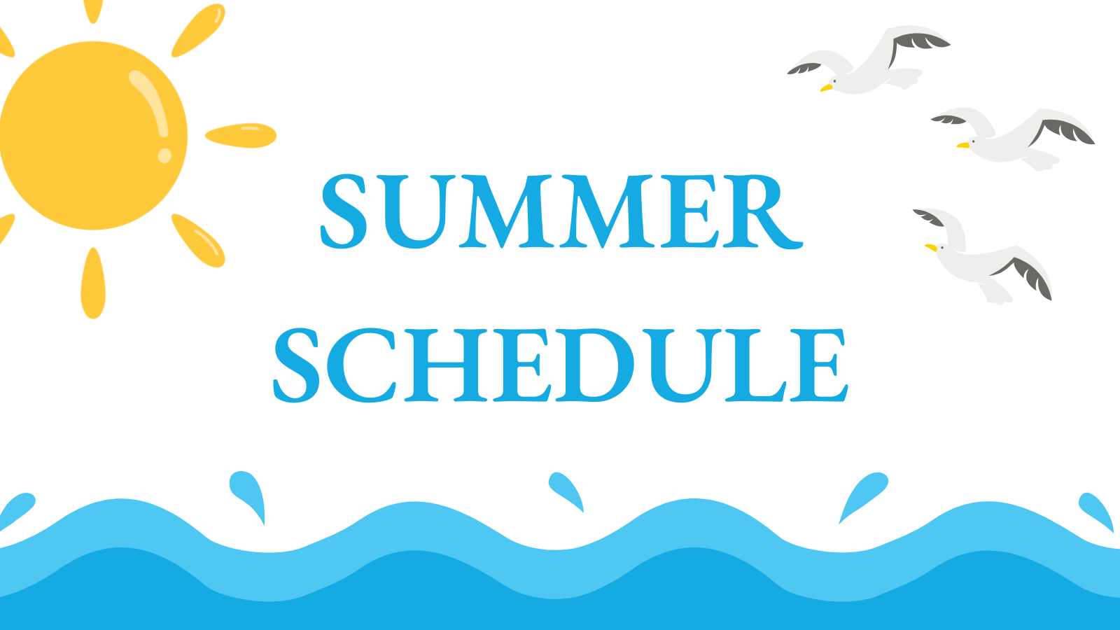 Summer Schedule | Saint Luke's Parish